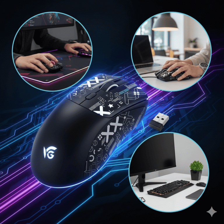 Souris Sans Fil XB Wireless Mouse – Design Moderne & Précision – Doshift